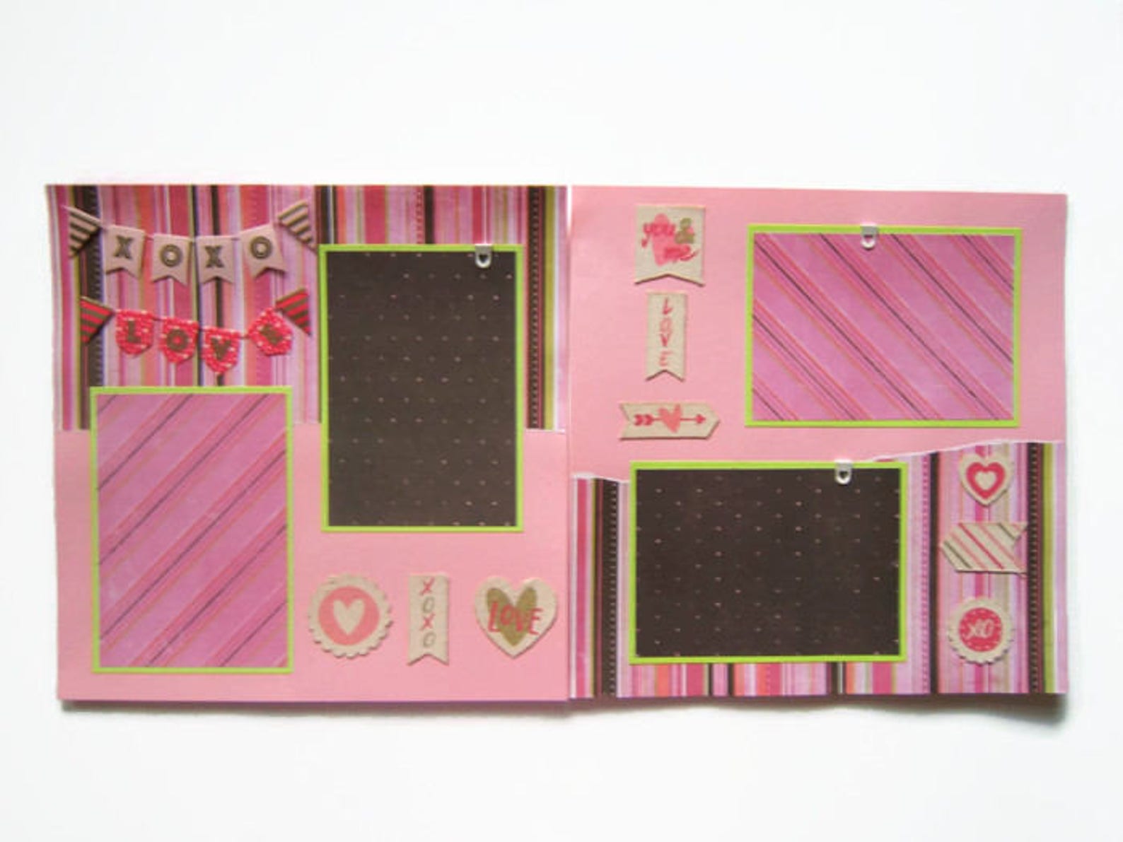 Valentine's Day Scrapbook Pages Valentine's Day Layout Valentine Pages ...