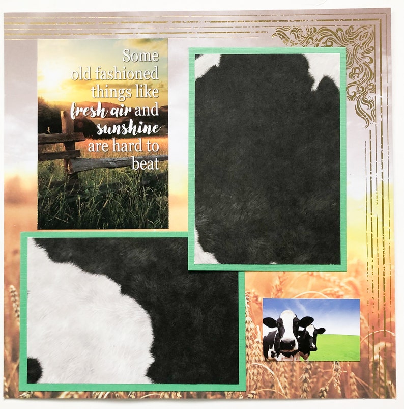 Farm Pages - Premade Farm Scrapbook Pages - Farm Scrapbook Layouts ...
