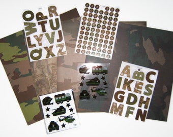 Army Scrapbooking Stickers - Etsy