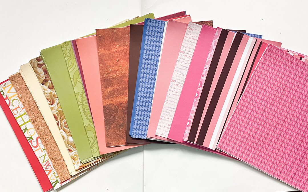 Mixed Paper Lot - Lot 4 - Scrapbooking Supplies - Scrapbook Paper ...