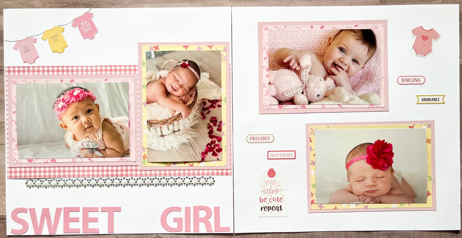 Baby Girl Scrapbook Layout Baby Girl Scrapbook Pages Baby Girl Pages 12 ...