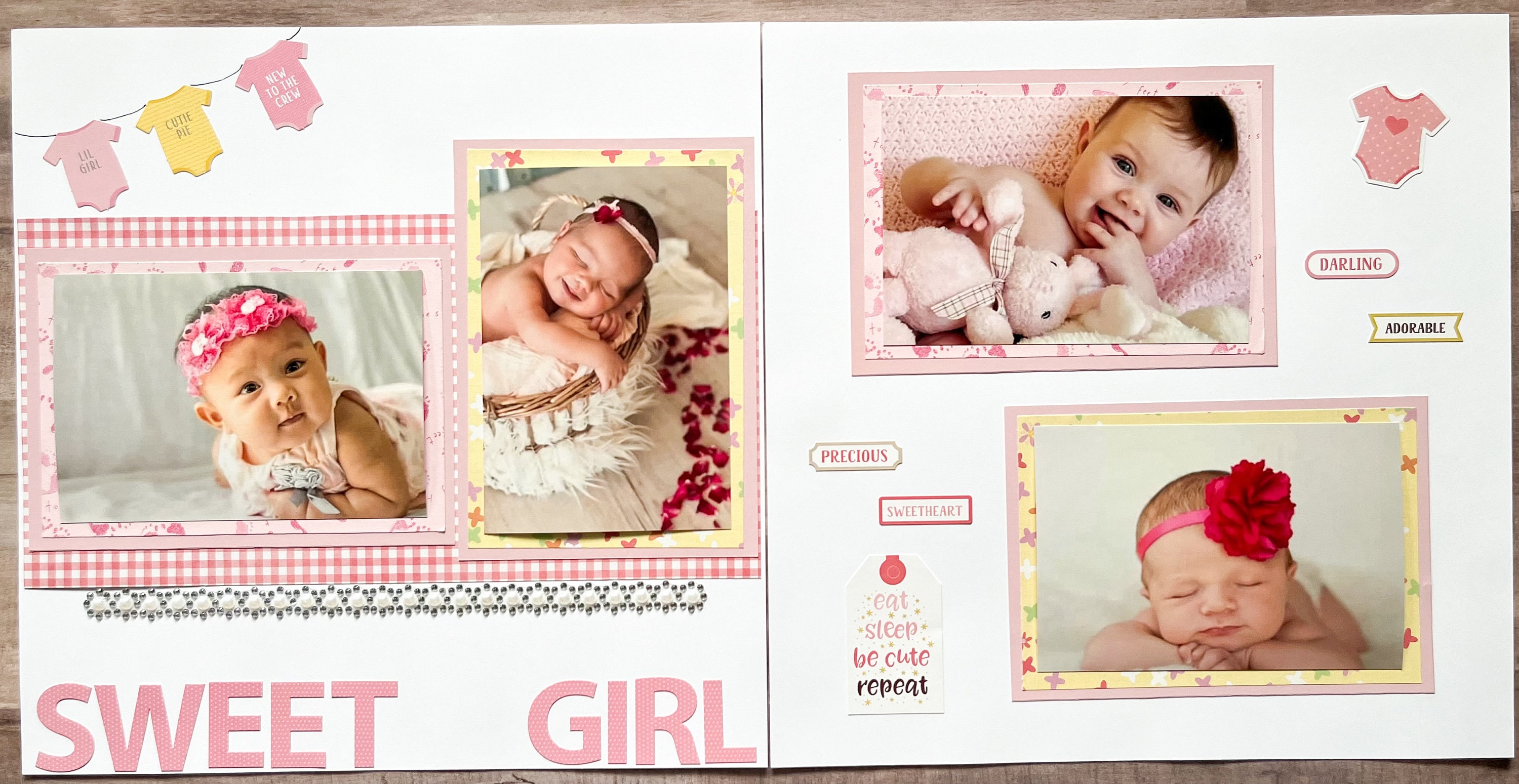 Baby Girl Scrapbook Layout Baby Girl Scrapbook Pages Baby Girl Pages 12 ...