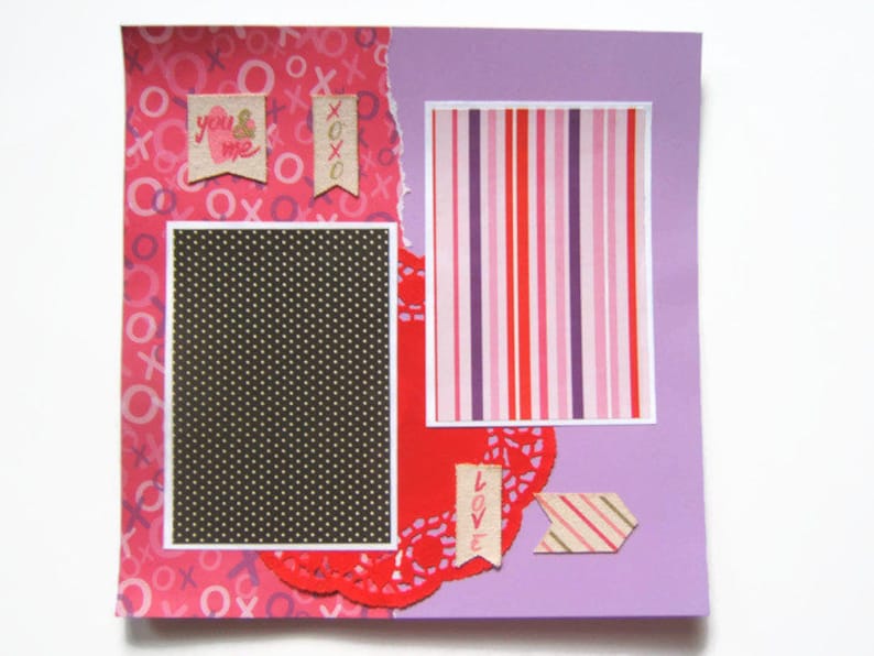 Valentine's Day Scrapbook Pages Valentine's Day - Etsy
