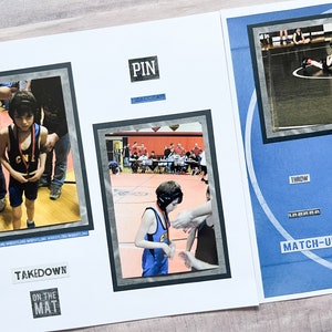 Wrestling Scrapbook Pages - Wrestling Layouts - Premade Wrestling Pages ...