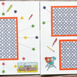 First Day of School Pages - Back to School Layouts - Kindergarten ...