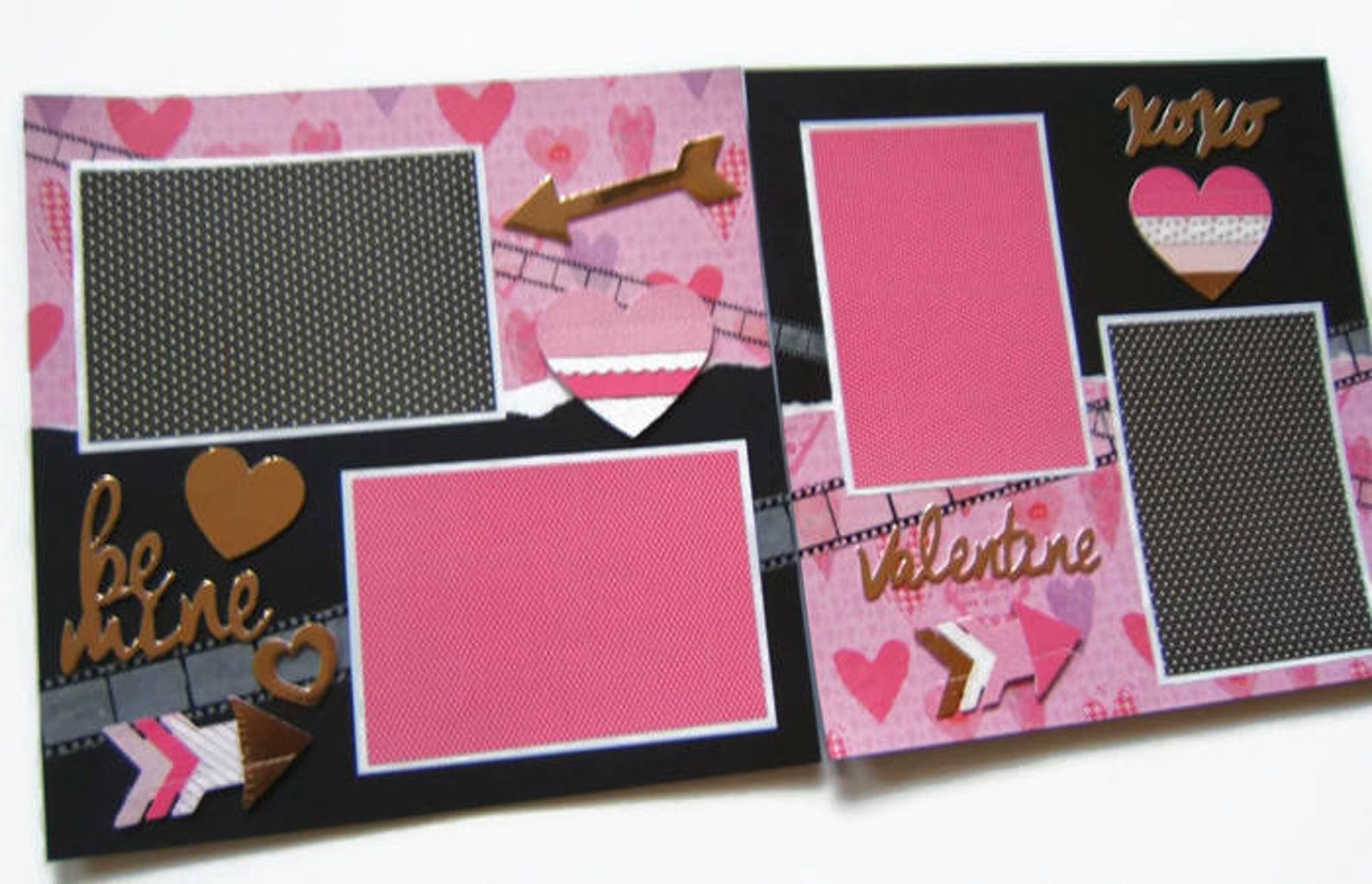 Valentine's Day Scrapbook Pages Valentine's Day Layout Valentine Pages ...