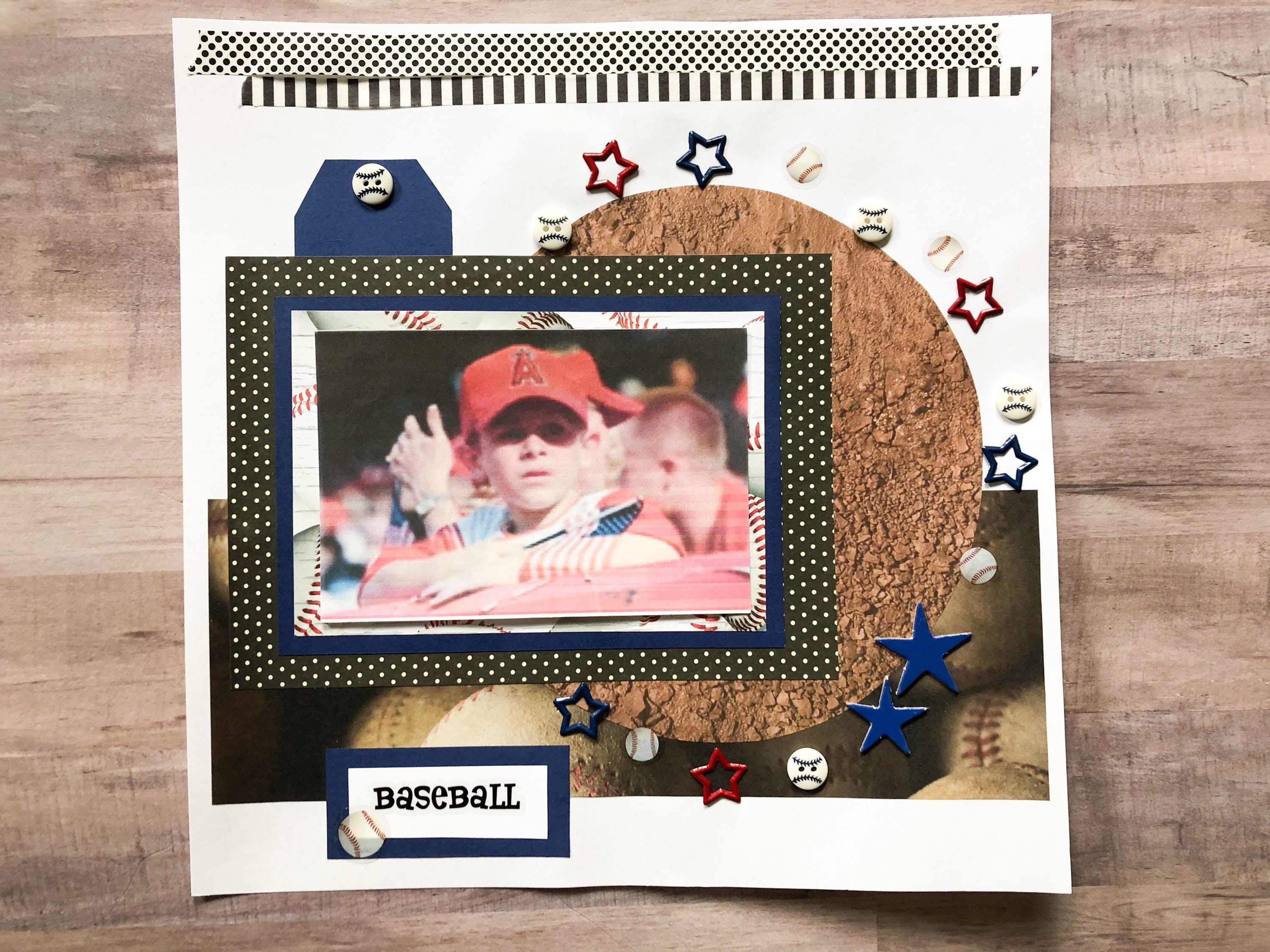 Baseball Shadow Box Layout Baseball Gift 12 by 12 Baseball - Etsy