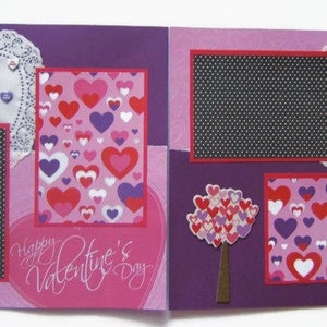 Valentine's Day Scrapbook Pages Valentine's Day Layout Valentine Pages ...