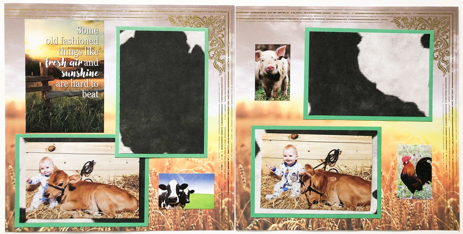 Farm Pages Premade Farm Scrapbook Pages Farm Scrapbook - Etsy