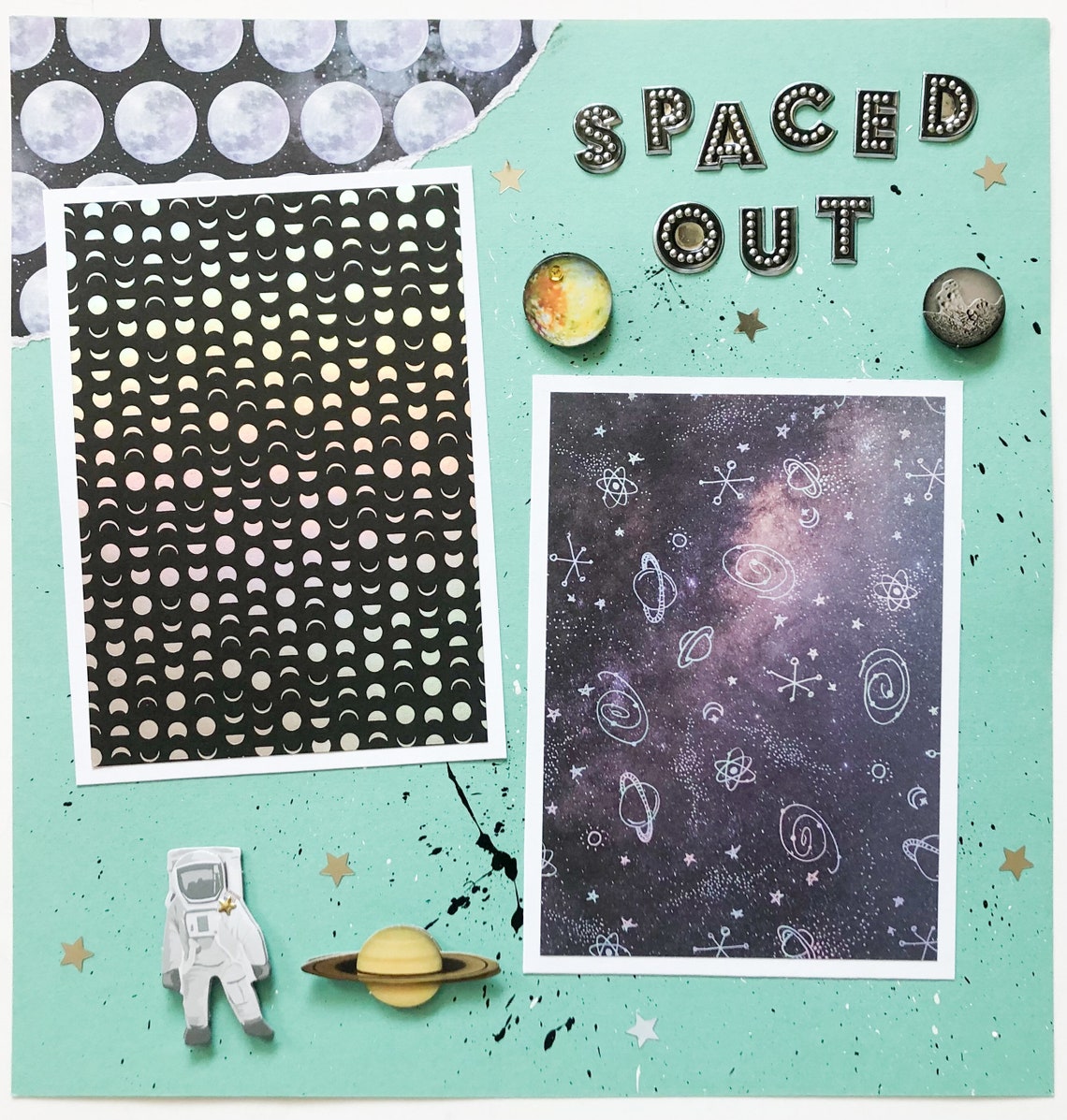 Space Scrapbook Pages - Space Layouts - Astronaut Scrapbook Pages ...