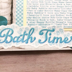 Baby Boy Shadow Box Layout - Baby Boy Gift - 12 by 12 Baby Boy Layout ...
