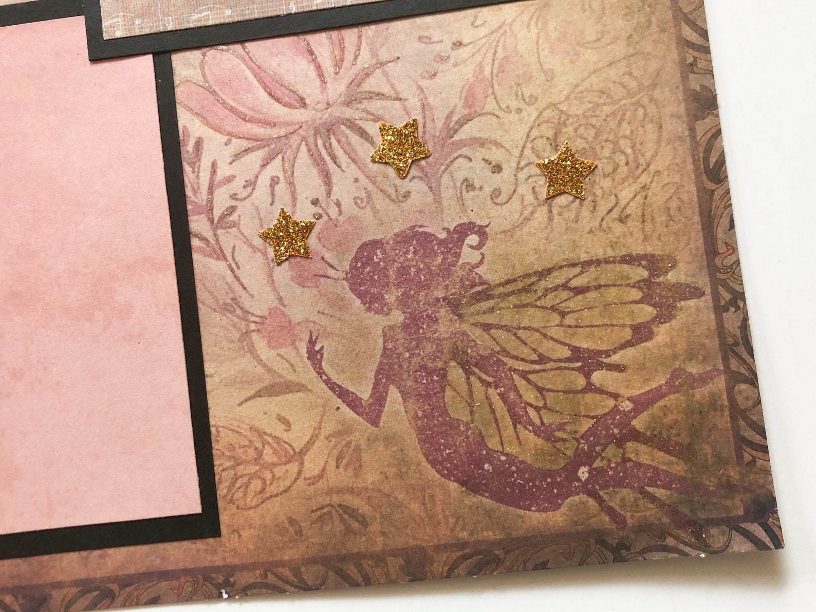 Fairy Girl Scrapbook Layout - Girl Scrapbook Pages - Fairy Pages - 12 ...