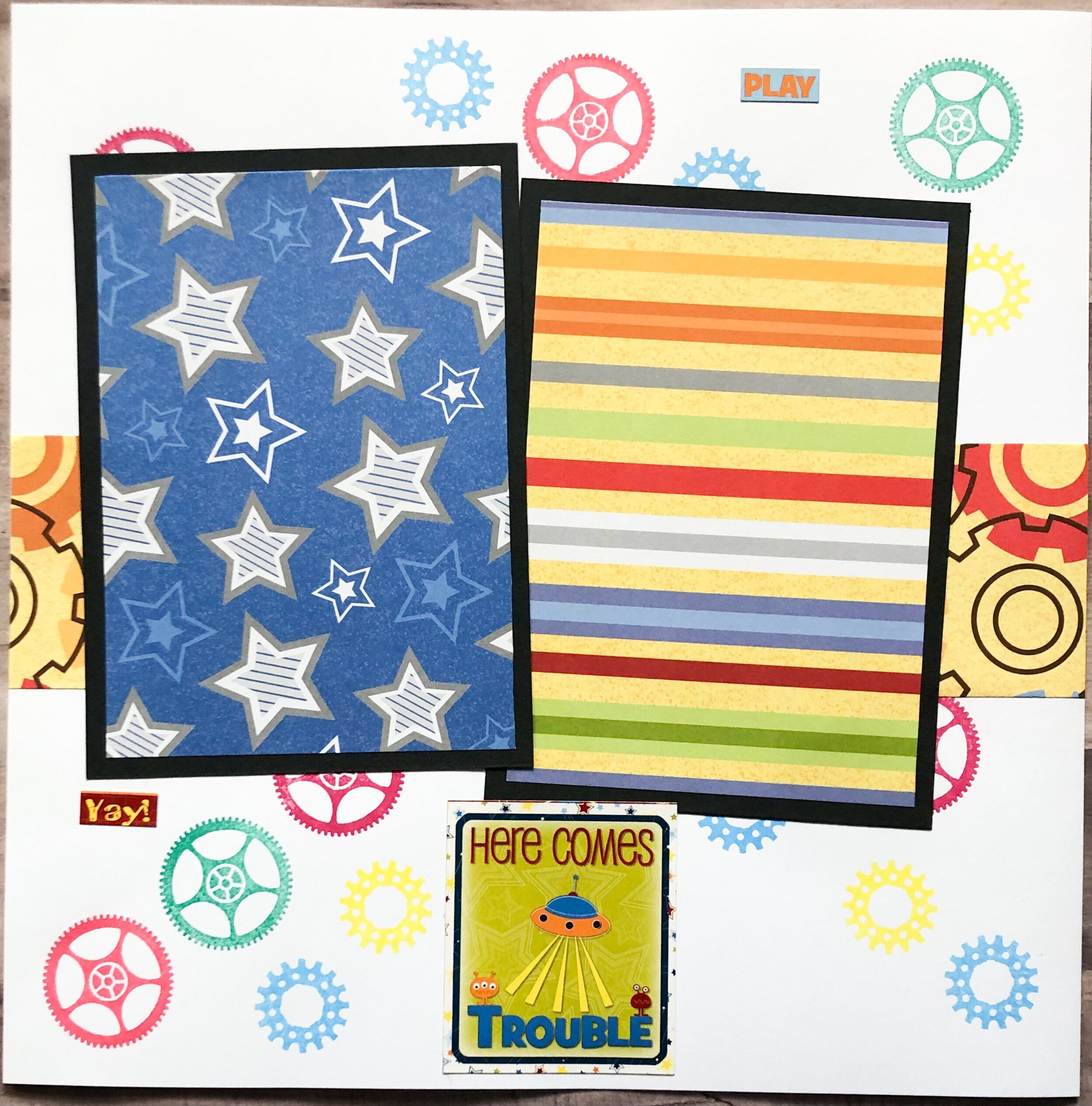 Boy Scrapbook Pages Boy Scrapbook Layout Boy Pages 12 by - Etsy