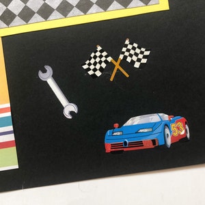 Race Car Scrapbook Layout - Boy Scrapbook Pages - Cars and Boy Pages ...