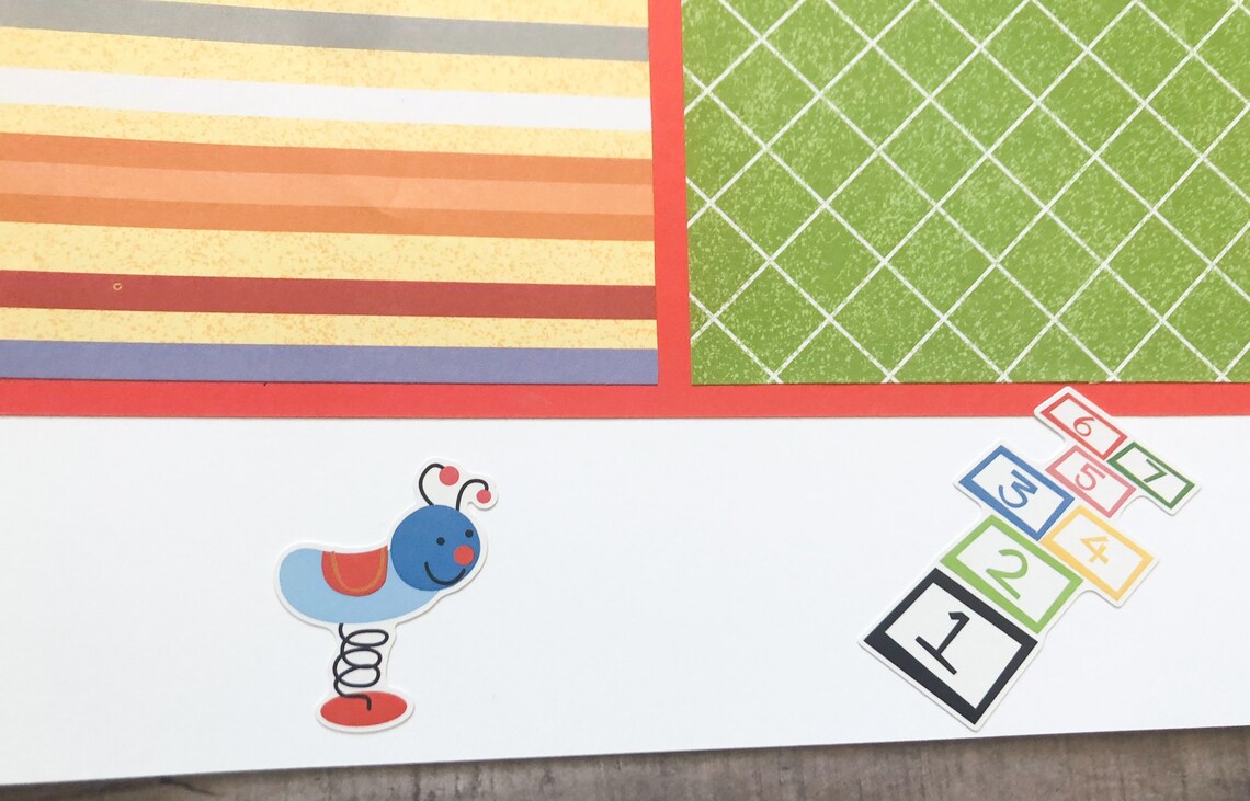 Playground Scrapbook Layout - Park Pages - 12 by 12 Playground Layouts ...