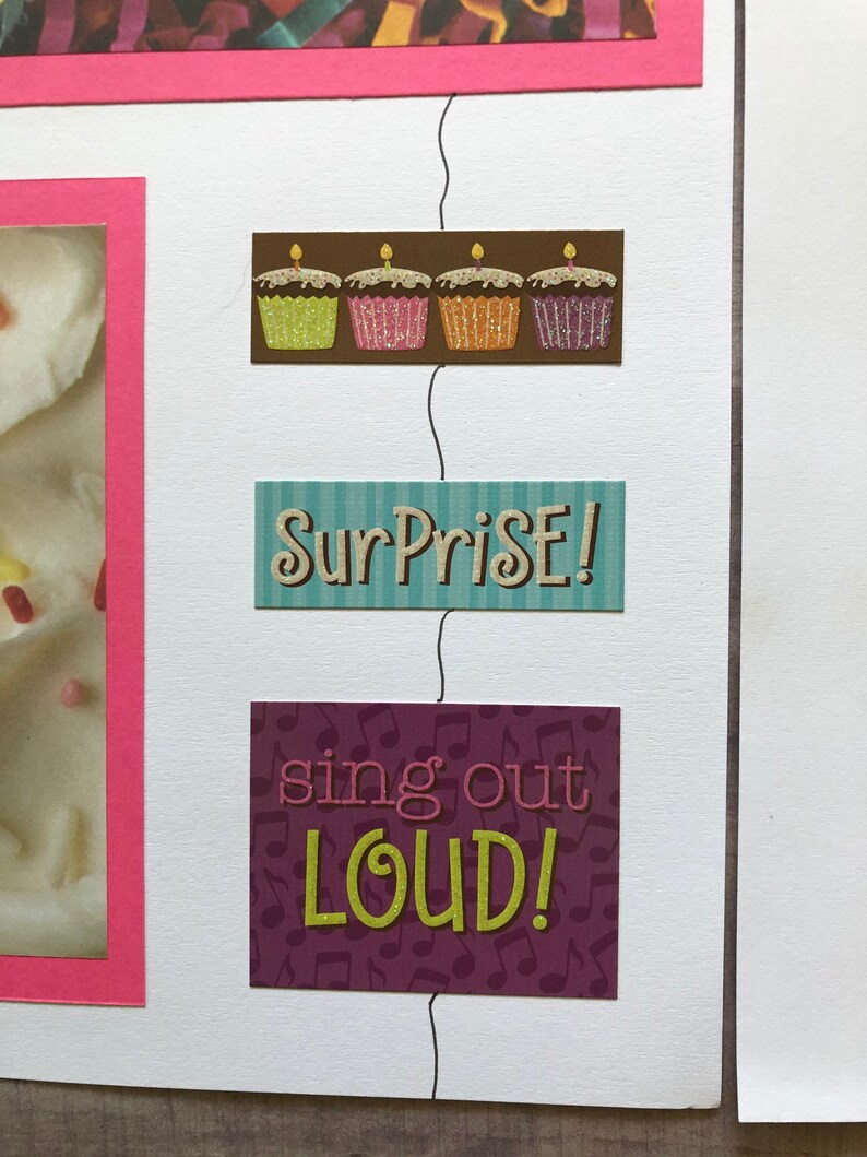 Girl Birthday Scrapbook Layouts Birthday Scrapbook Pages - Etsy