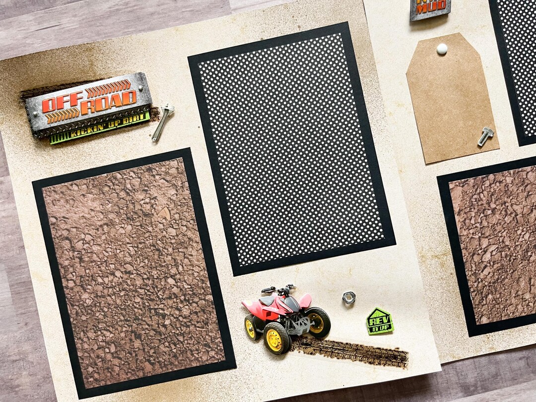 Quad Scrapbook Pages - Outdoor Pages - Premade Quad Layouts - Quad ...