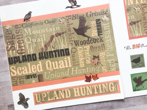 Bird Hunting Scrapbook Layouts 12 by 12 Fowl Hunting - Etsy