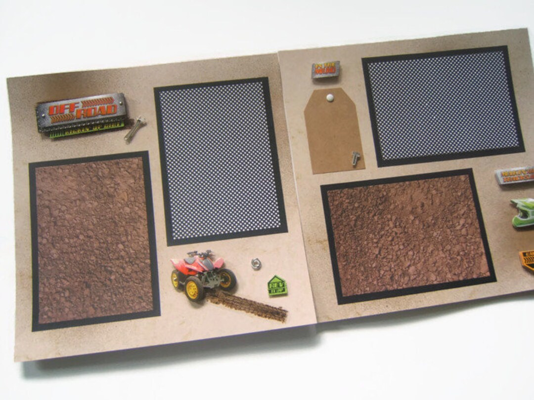 Quad Scrapbook Pages - Outdoor Pages - Premade Quad Layouts - Quad ...