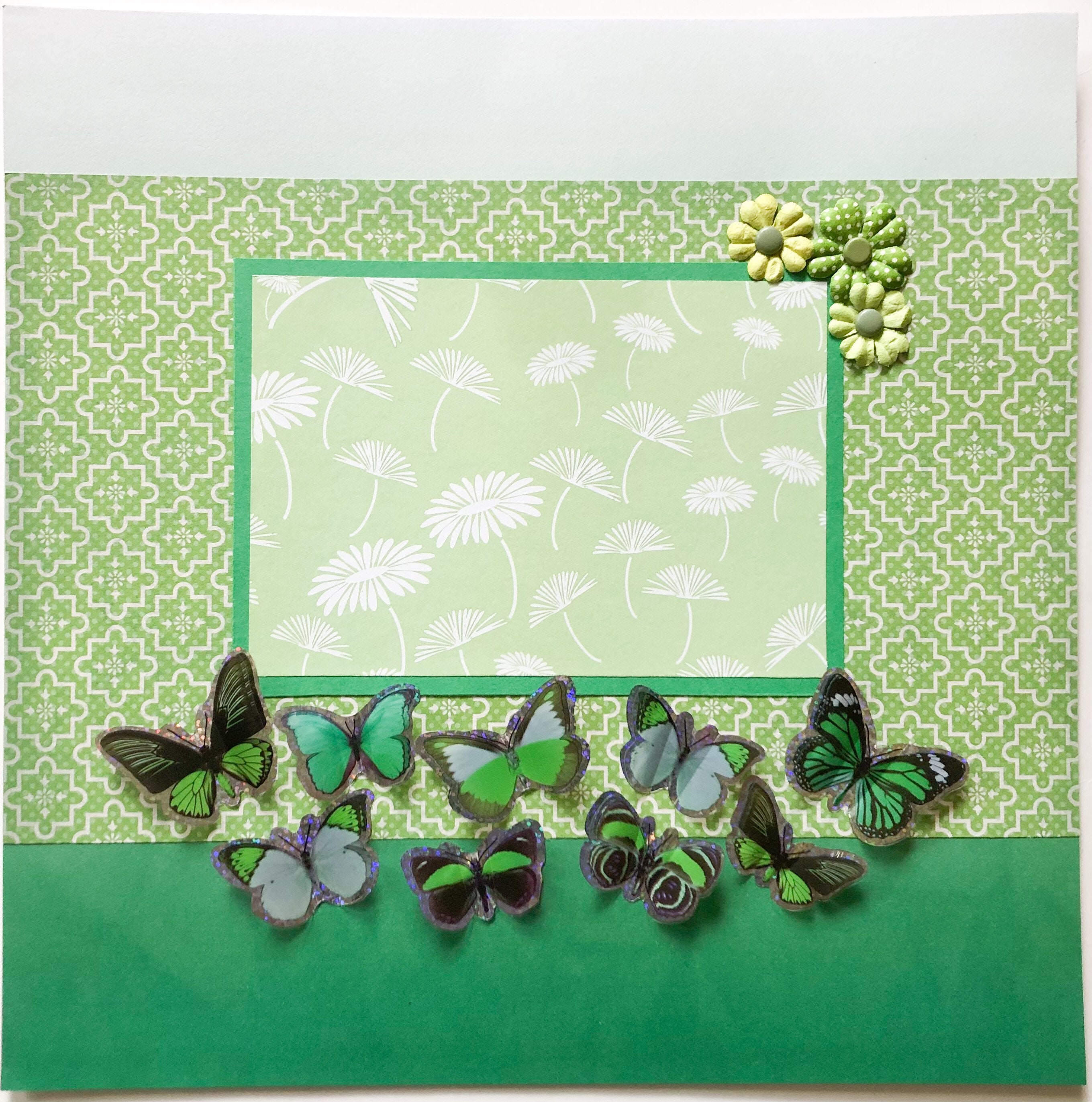 Butterfly Scrapbook Layouts 12 by 12 Heritage Scrapbook - Etsy