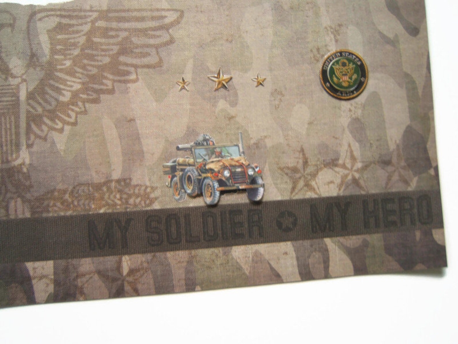 Army Scrapbook Layout Army Pages Military Pages Military - Etsy
