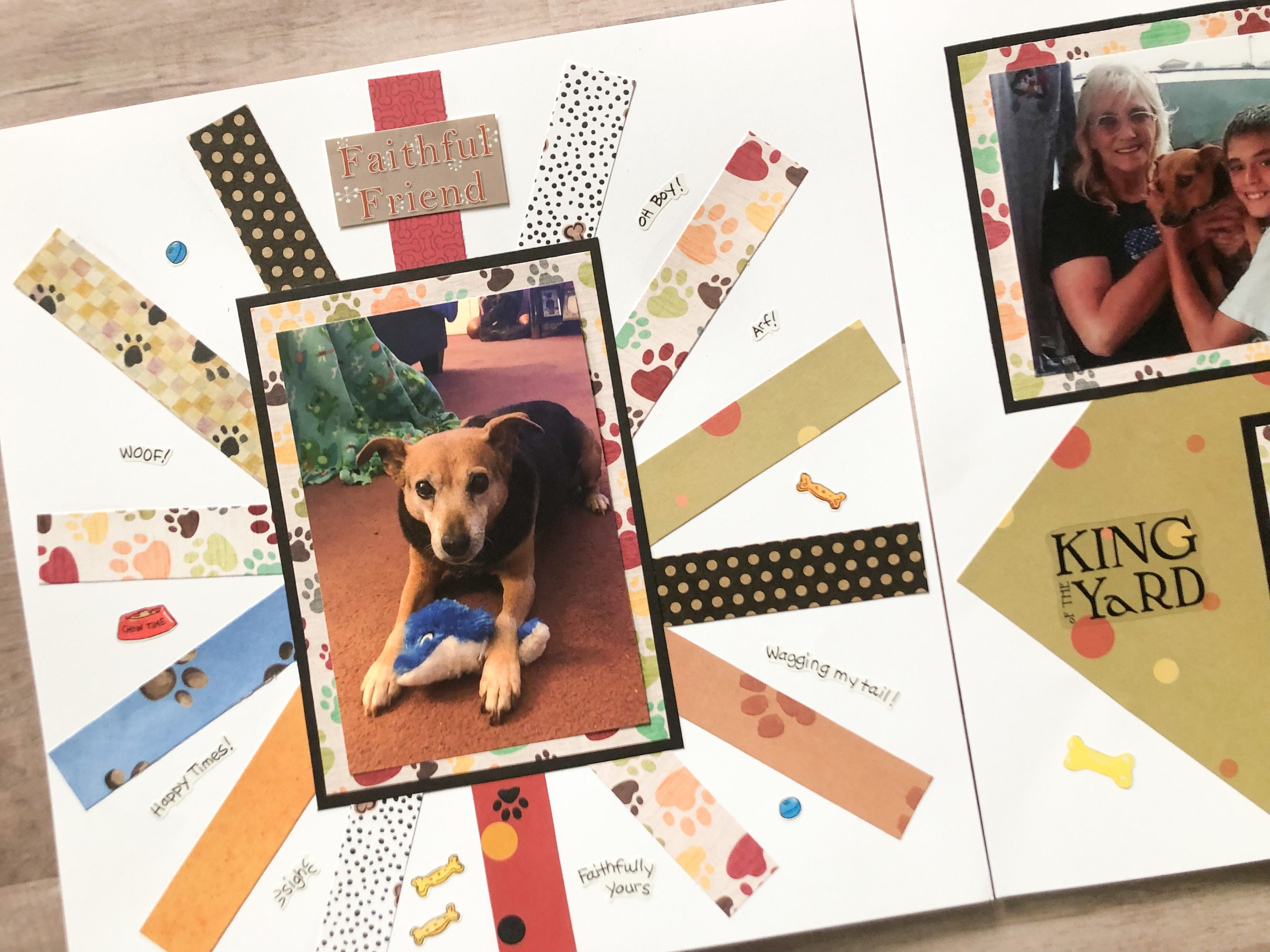Dog Pages - Premade Dog Scrapbook Pages - Puppy Scrapbook Pages ...