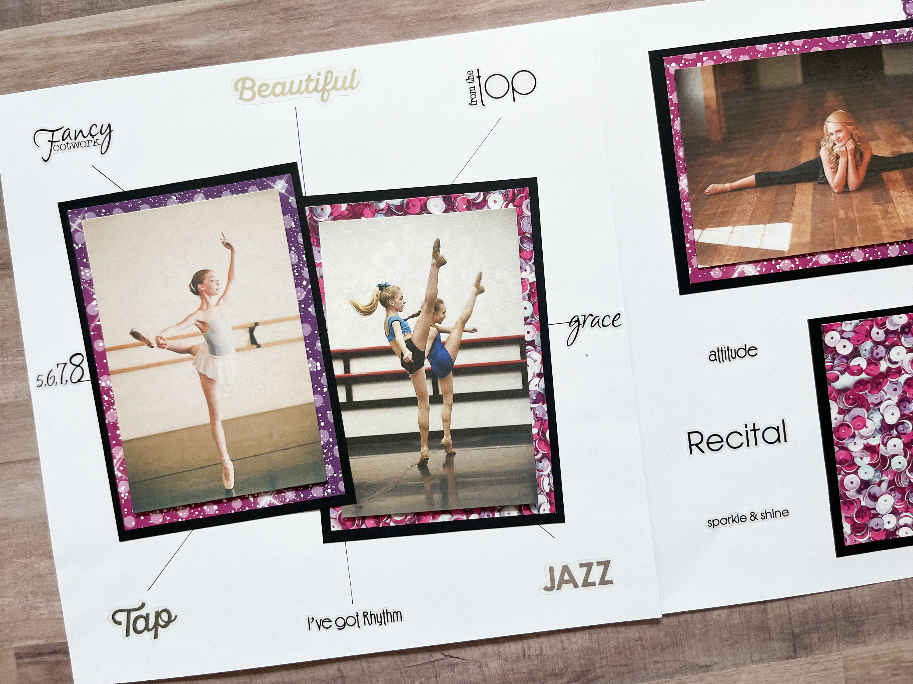 Dance Pages - Dance Mom - Dance Scrapbook Pages - Dance Layout - Dance ...