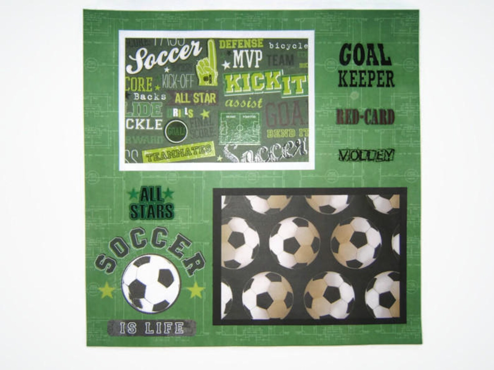 Soccer Pages Soccer Scrapbook Pages Premade Soccer Layouts | Etsy