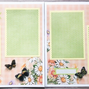 Butterfly Scrapbook Layouts - 12 by 12 Family Scrapbook Pages - Premade ...