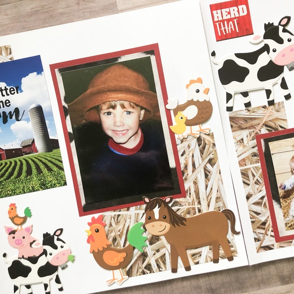 Farm Scrapbook Pages - Etsy