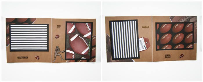 Football Photo Album Football Scrapbook Album Premade - Etsy