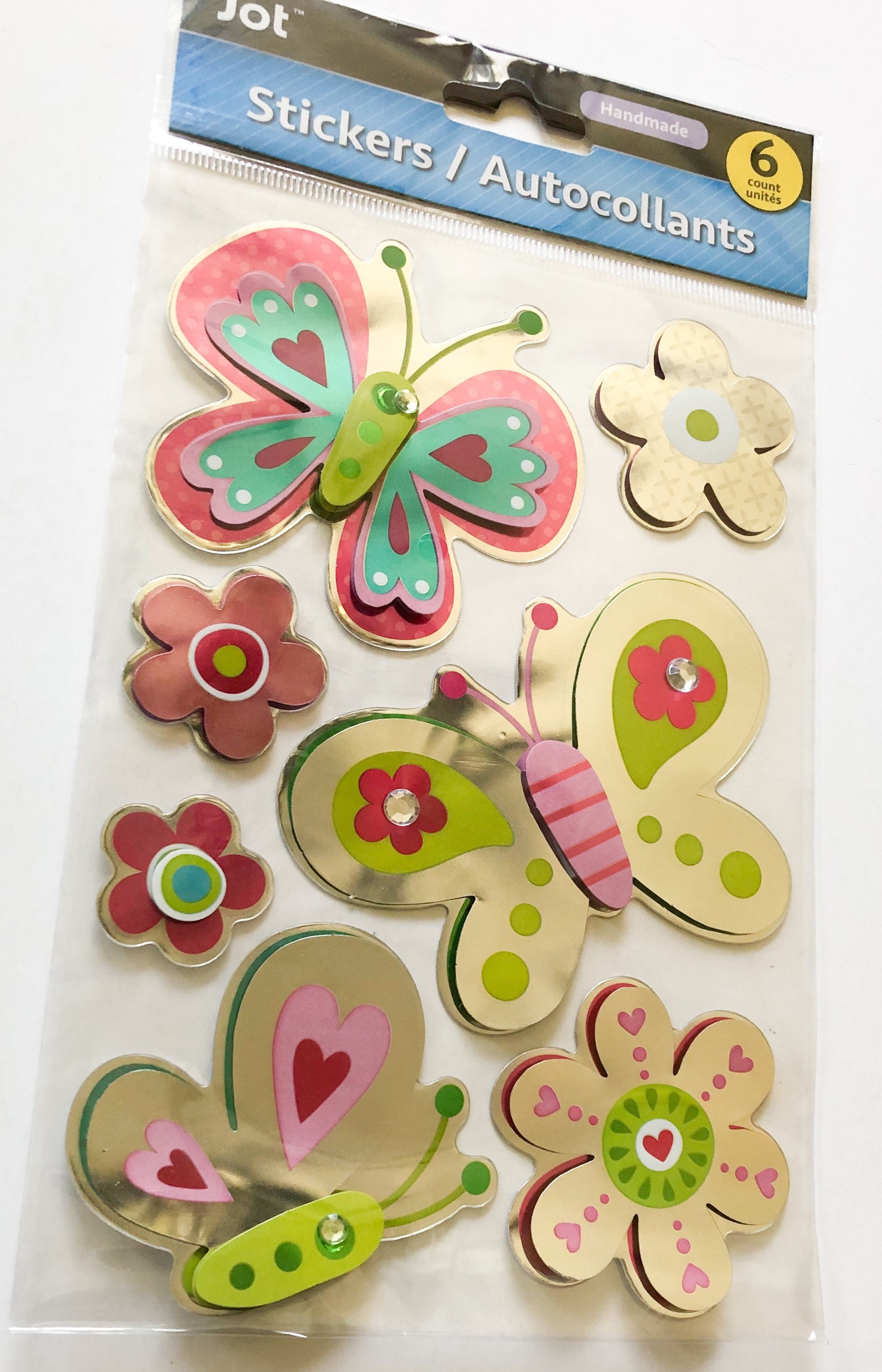 Butterfly Stickers - Scrapbooking Supplies - Butterfly Embellishments ...