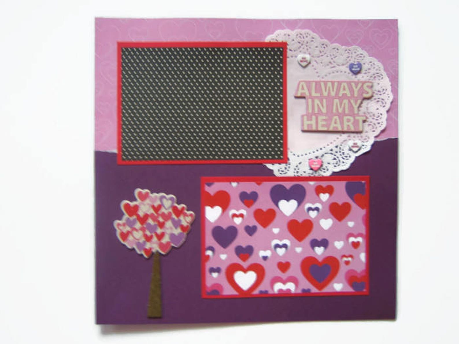 Valentine's Day Scrapbook Pages Valentine's Day Layout Valentine Pages ...