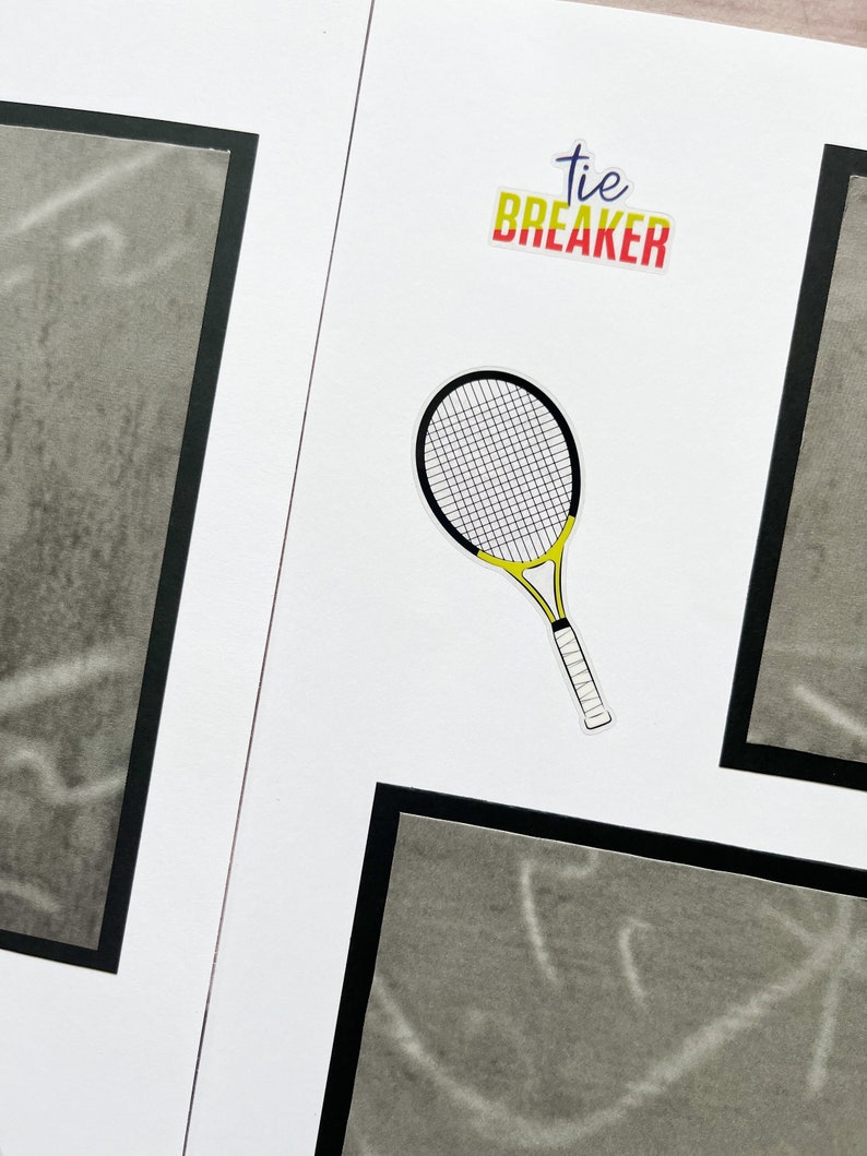Tennis Scrapbook Layouts - Tennis Scrapbook Layout - Premade Sports ...