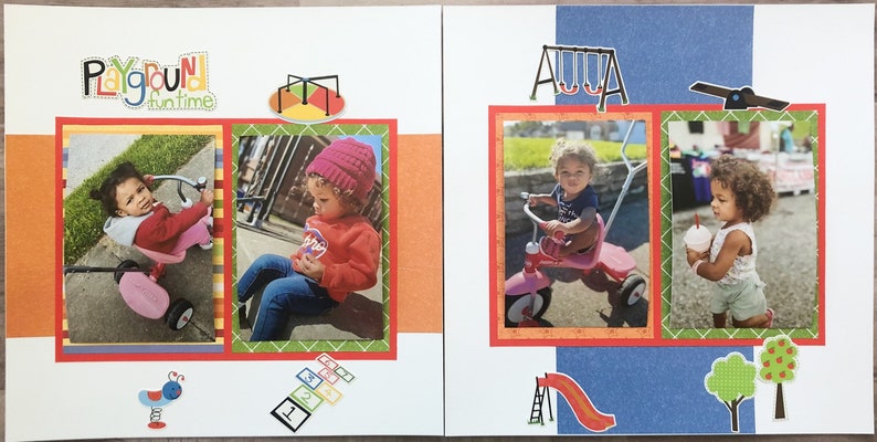 Playground Scrapbook Layout Park Pages 12 by 12 Playground Layouts ...