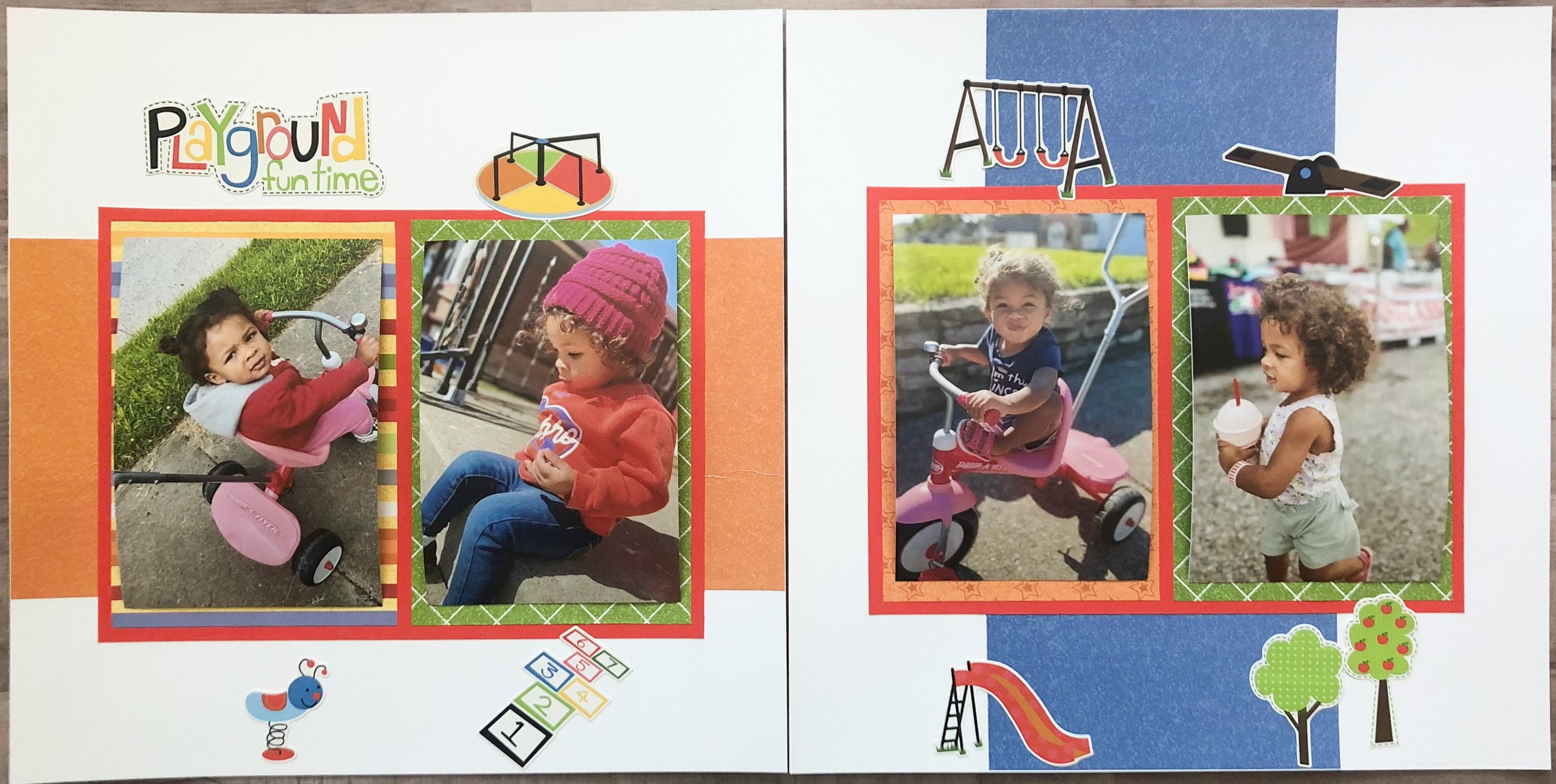 Playground Scrapbook Layout Park Pages 12 by 12 Playground Layouts ...