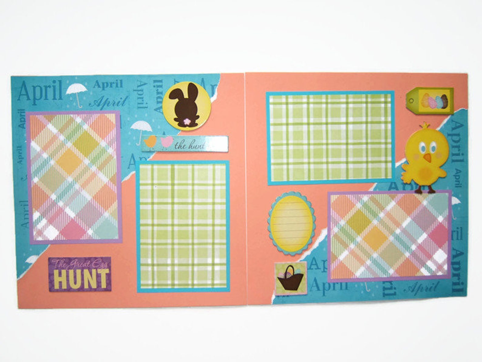 Easter Scrapbook Pages Easter Layout Easter Pages Easter Premade ...