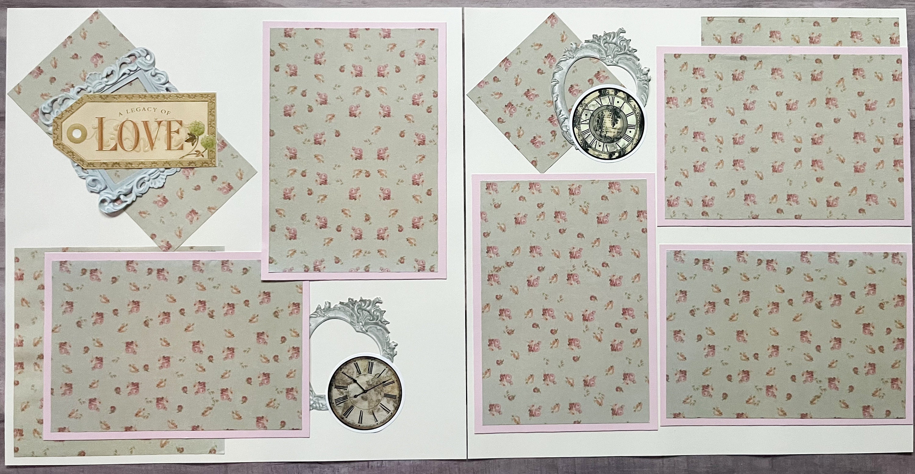 Family Scrapbook Layouts - Premade Family Scrapbook Pages - Family ...