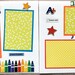 First Grade Scrapbook Pages - Back to School Layout - Premade First ...