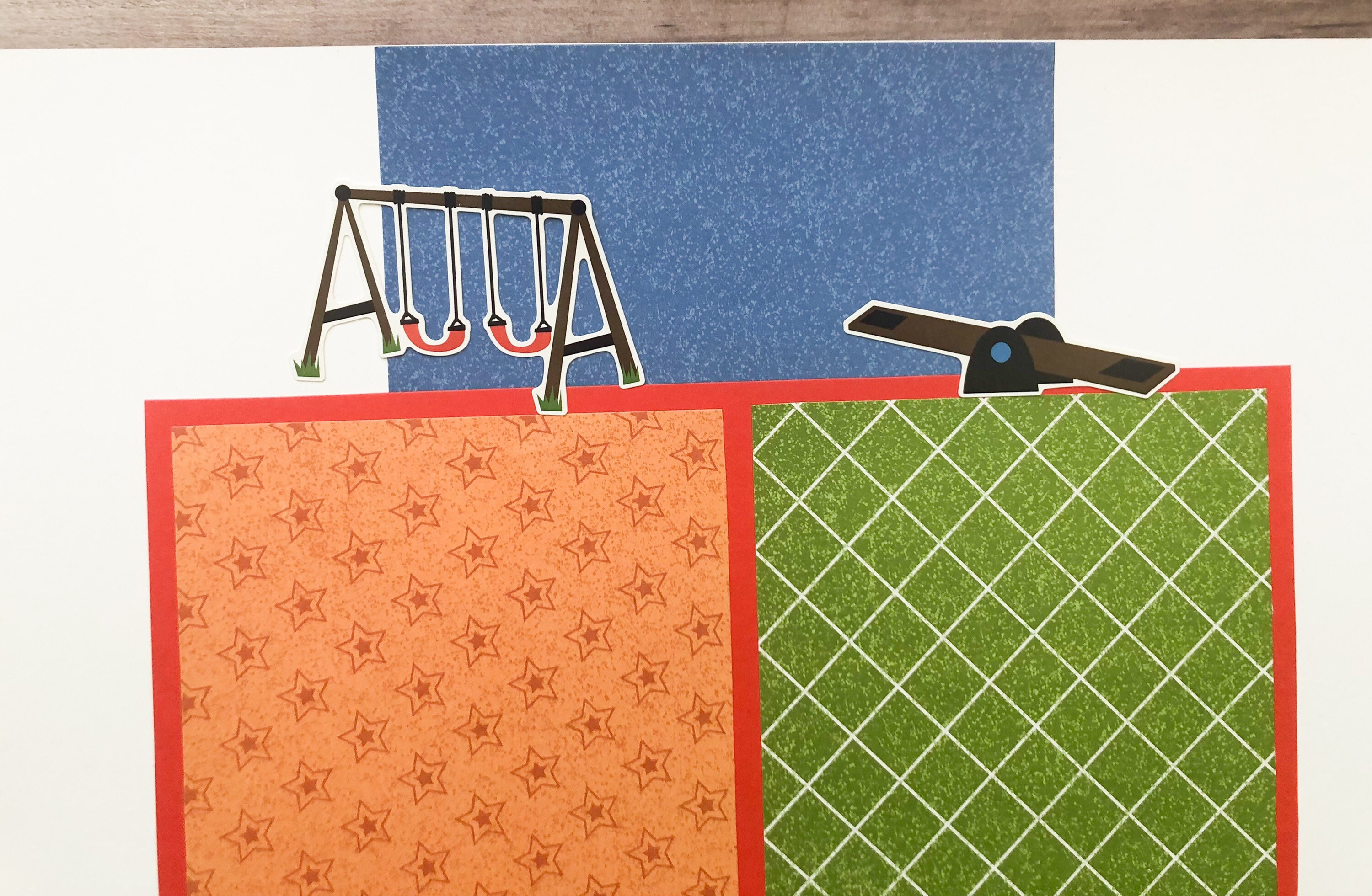 Playground Scrapbook Layout - Park Pages - 12 by 12 Playground Layouts ...
