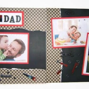 Dad Scrapbook Pages - Premade Dad Scrapbook Pages - Dad Scrapbook ...