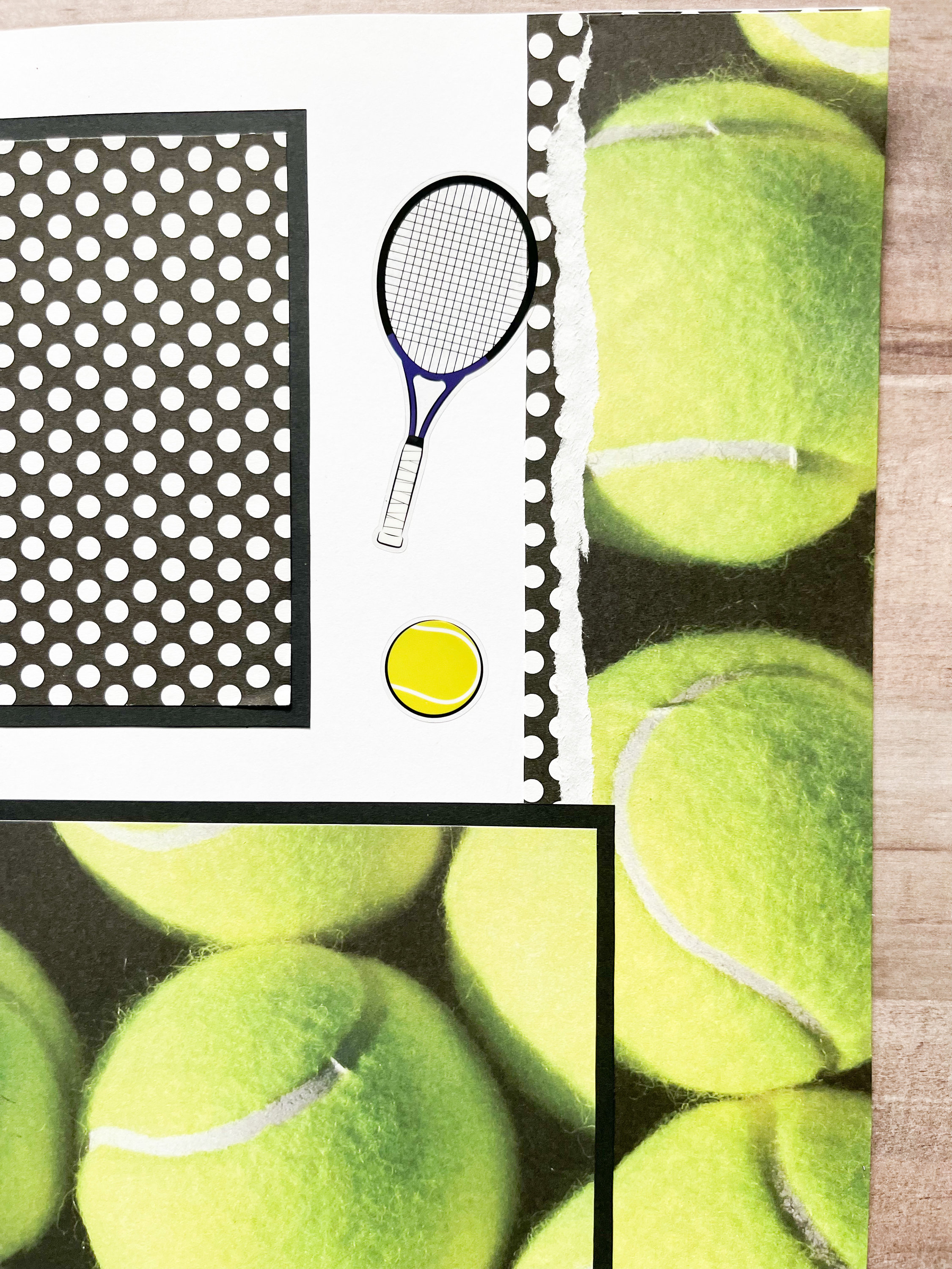 Tennis Scrapbook Layouts - Tennis Scrapbook Layout - Premade Sports ...