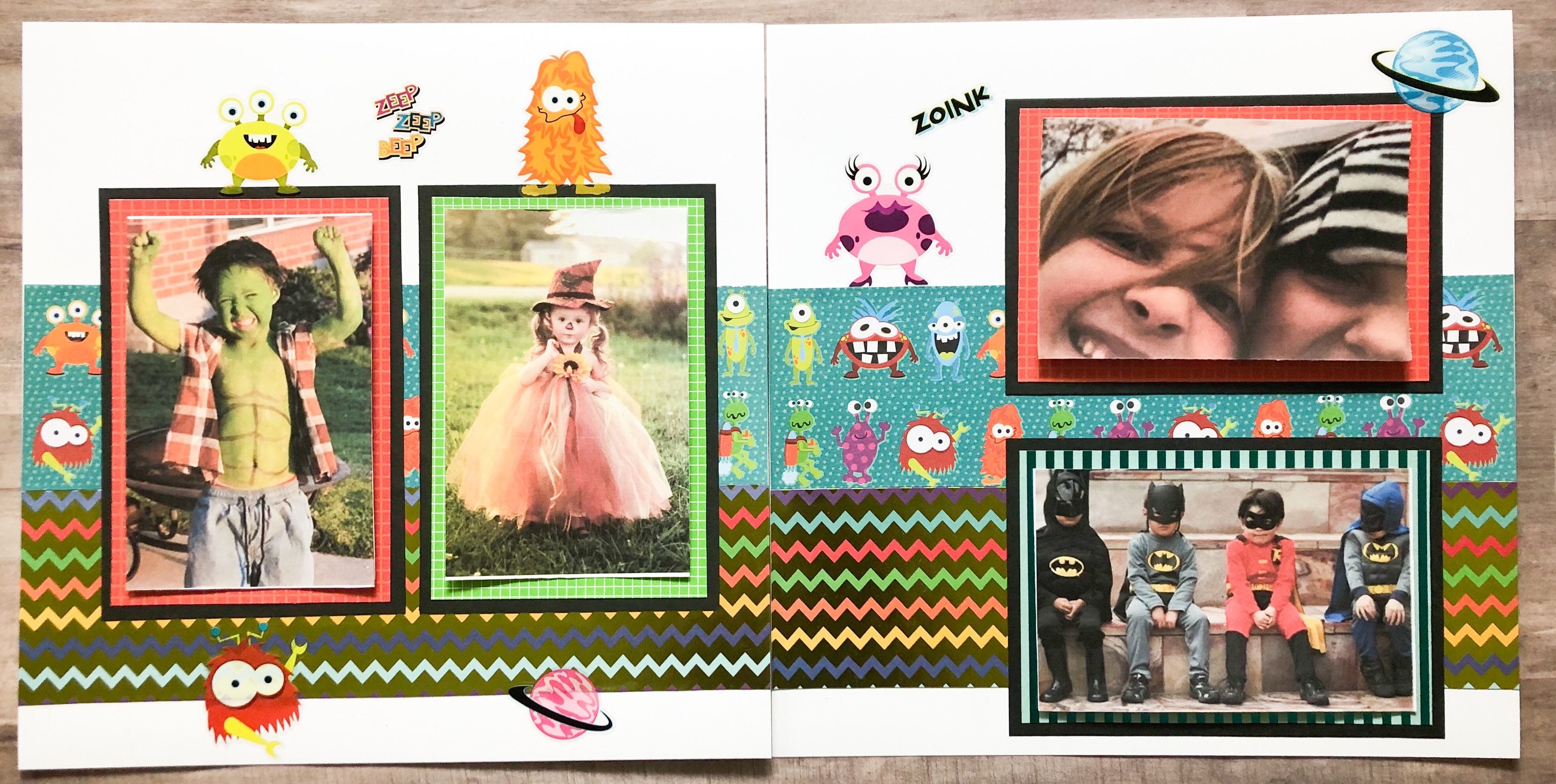 Alien Scrapbook Pages Alien Scrapbook Layout Halloween - Etsy UK