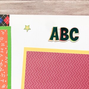 Second Grade Scrapbook Pages - Back to School Layout - Premade Second ...