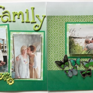 Butterfly Scrapbook Layouts - 12 by 12 Heritage Scrapbook Pages ...