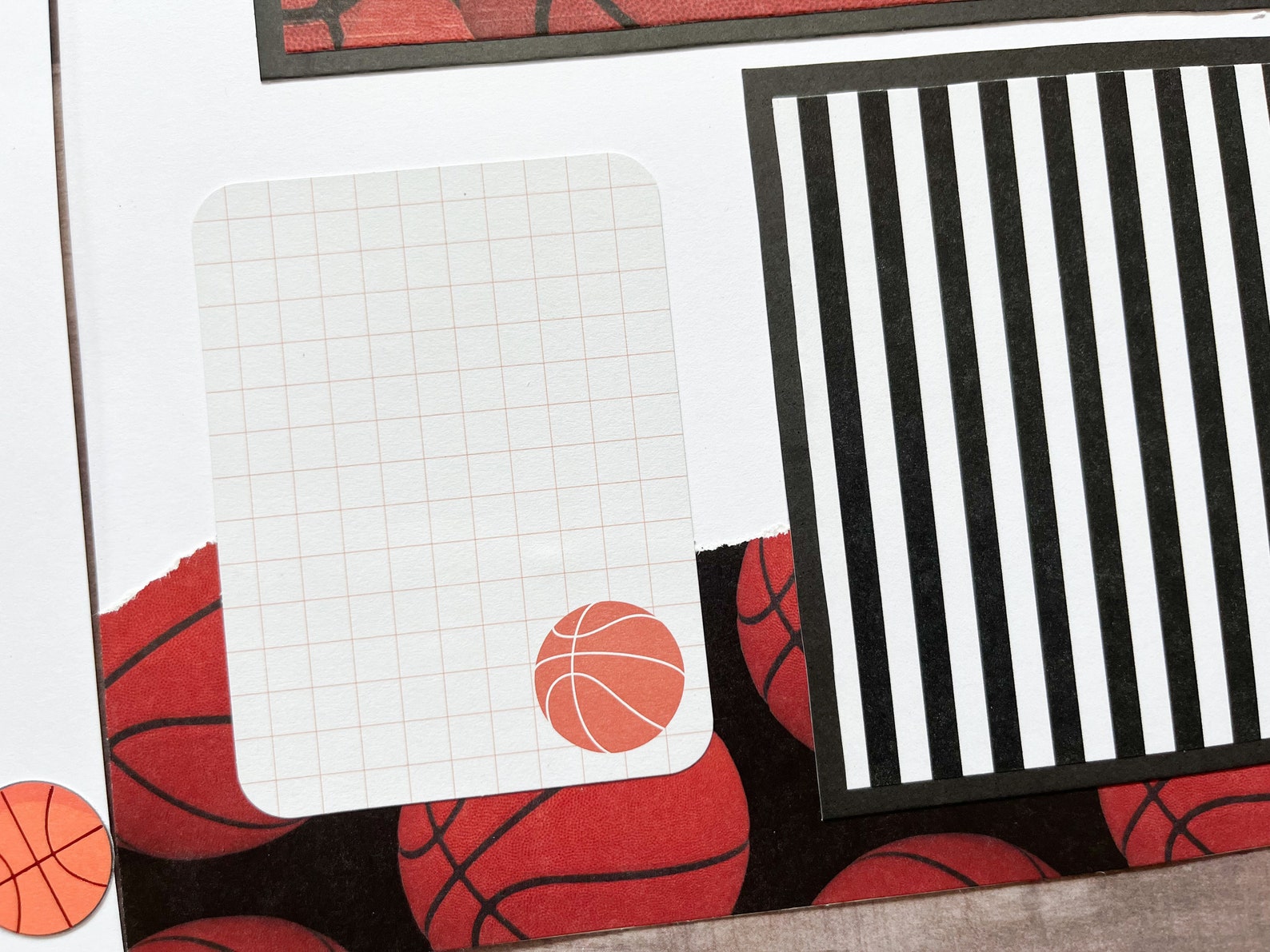 12 by 12 Premade Basketball Layouts - Basketball Scrapbook Pages ...