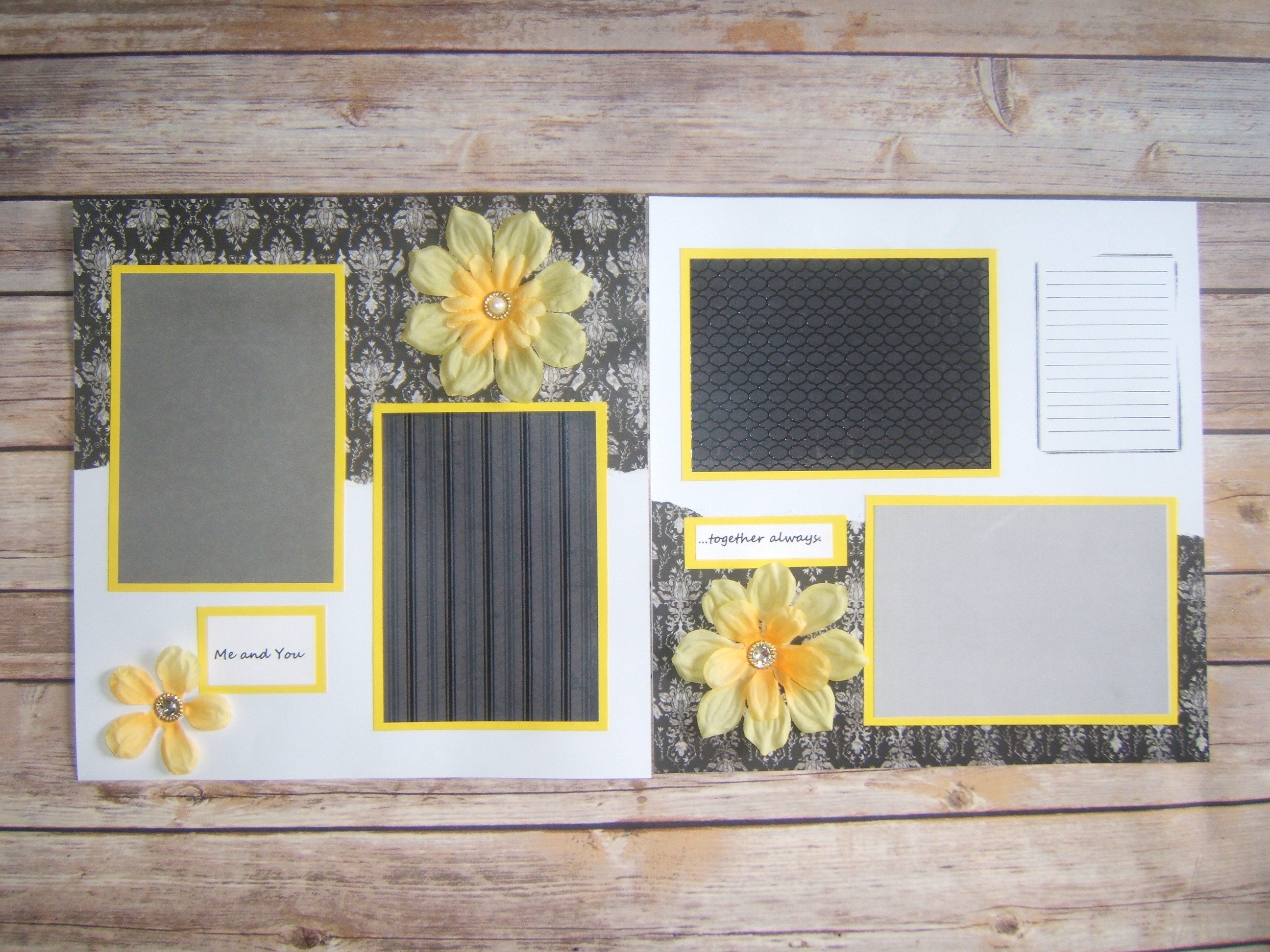 Yellow Wedding Wedding Scrapbook Album Anniversary - Etsy