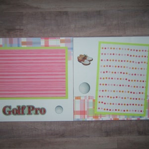 Premade Golf Scrapbook Album - Golf Photo Album - Golfer Gift Idea - Etsy