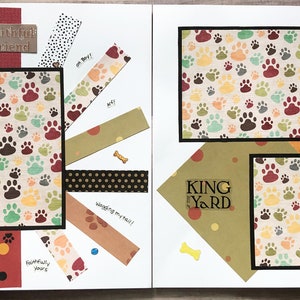 Dog Pages - Premade Dog Scrapbook Pages - Puppy Scrapbook Pages ...