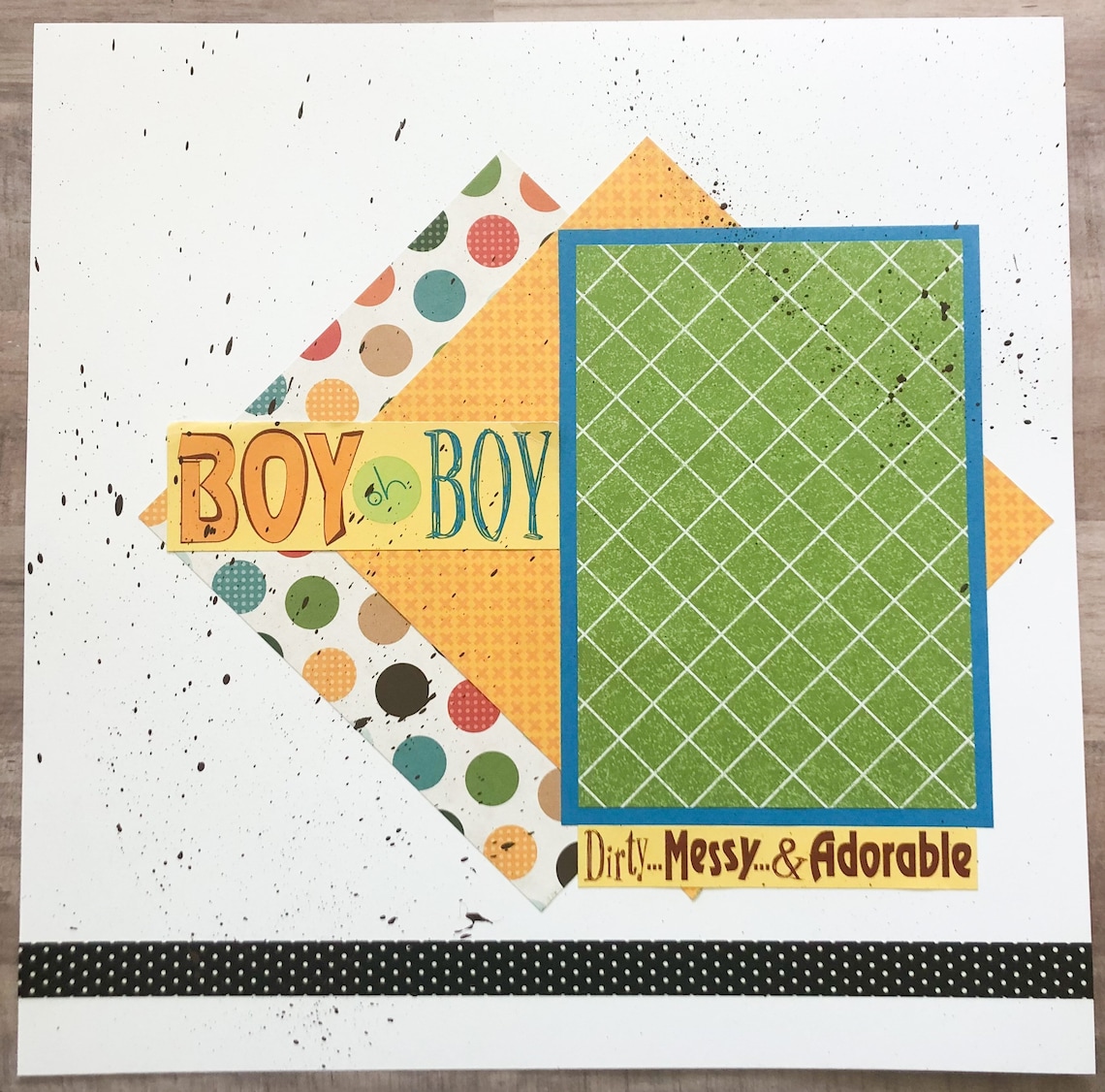 Boy Scrapbook Pages Boy Scrapbook Layout Boy Pages 12 by - Etsy